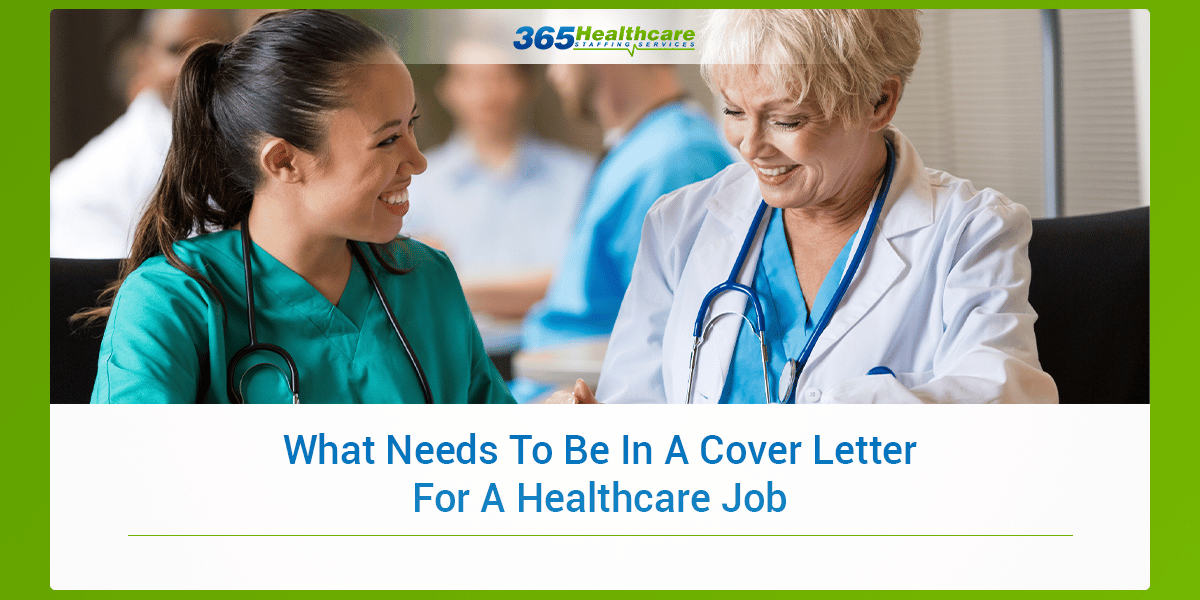 Cover Letter Tips For Healthcare Job | 365 Healthcare Staffing